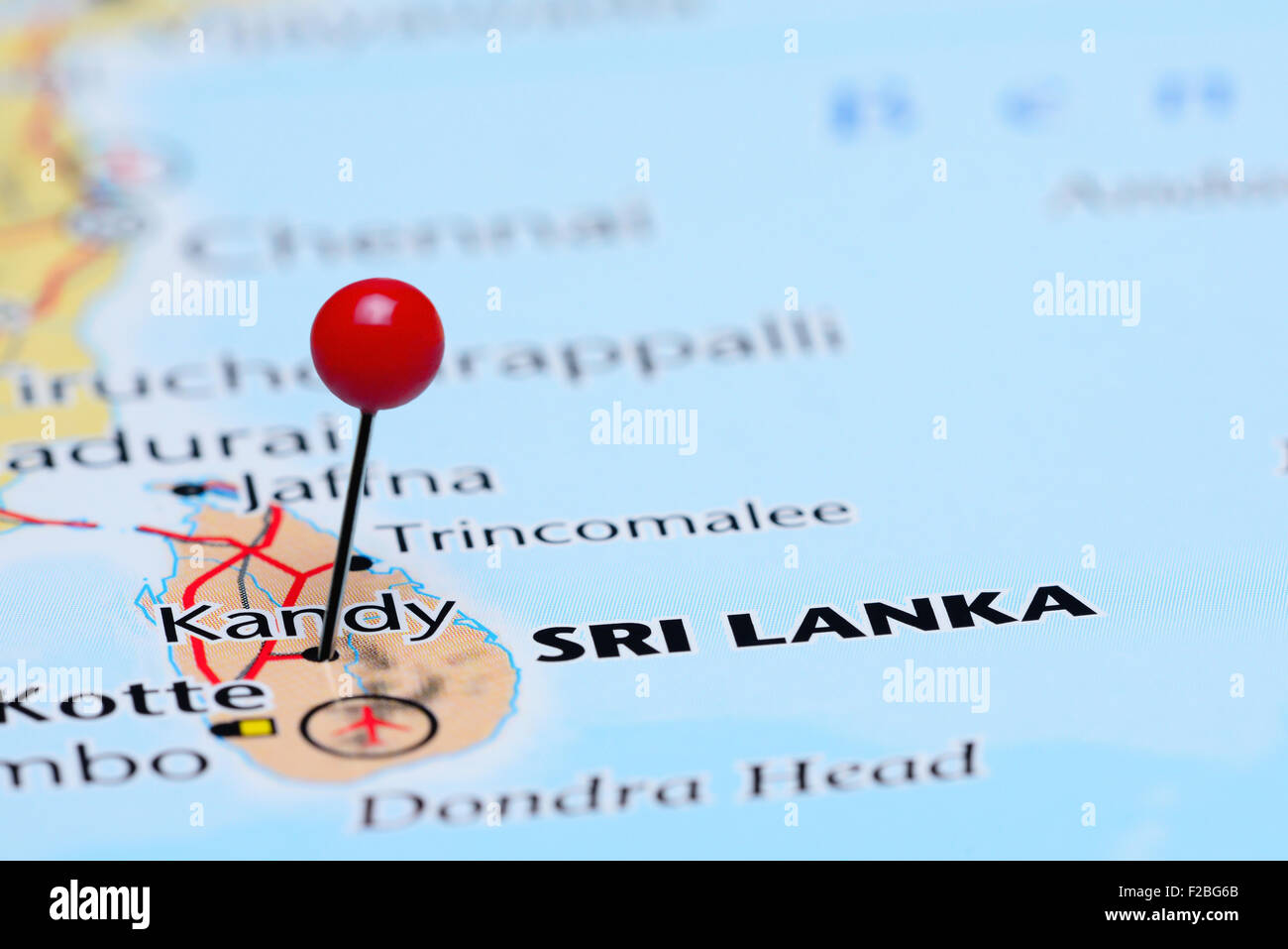 Sri lanka map kandy hi-res stock photography and images - Alamy