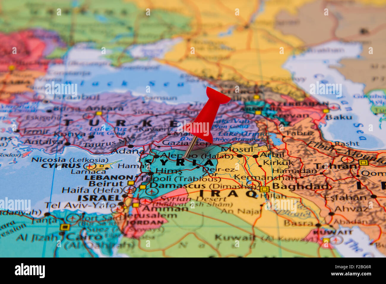 Map of syria hi-res stock photography and images - Alamy