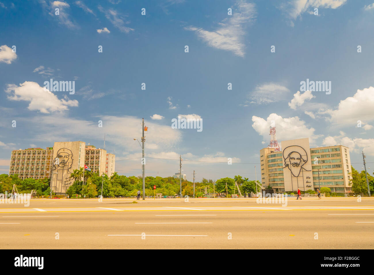 The Revolution Square or Plaza de la Revolucion in Havana, Cuba Stock ...