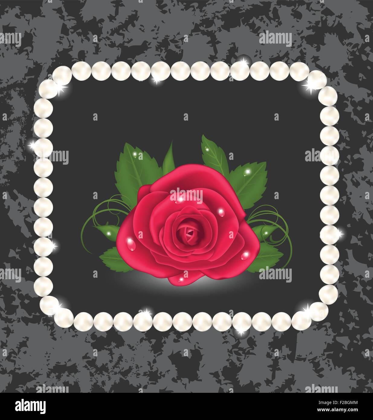 Pearl jewelry close up Stock Vector Images - Alamy