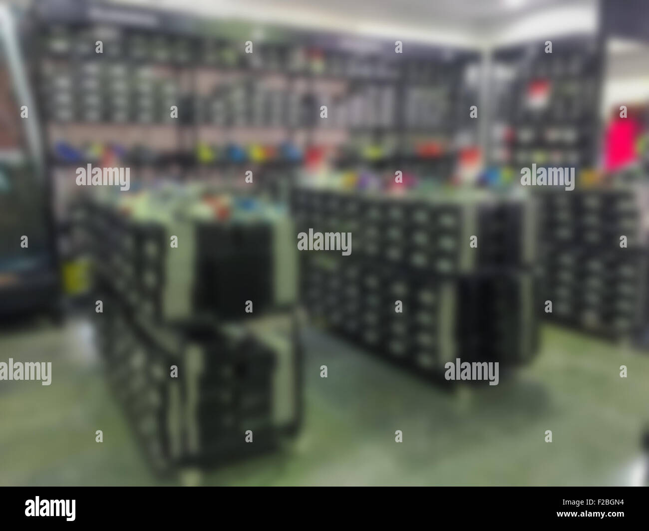 De focused/Blurred image of a shoe store Stock Photo - Alamy