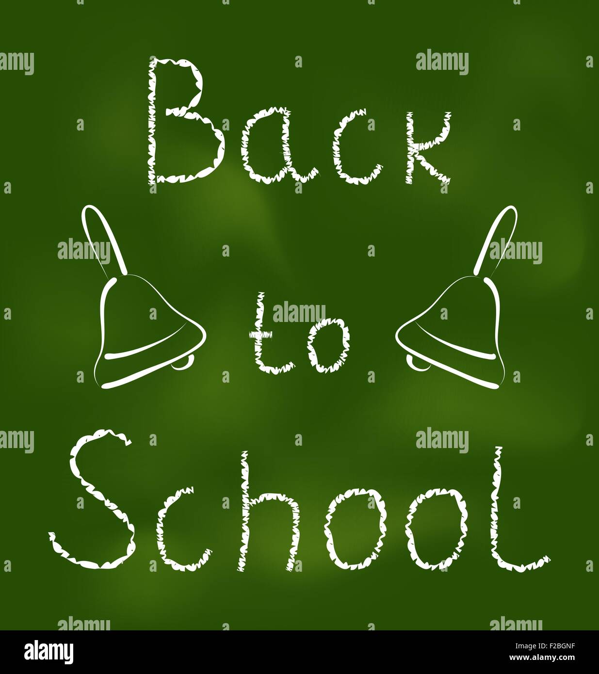 Back to school background with text and bells Stock Vector Image & Art ...