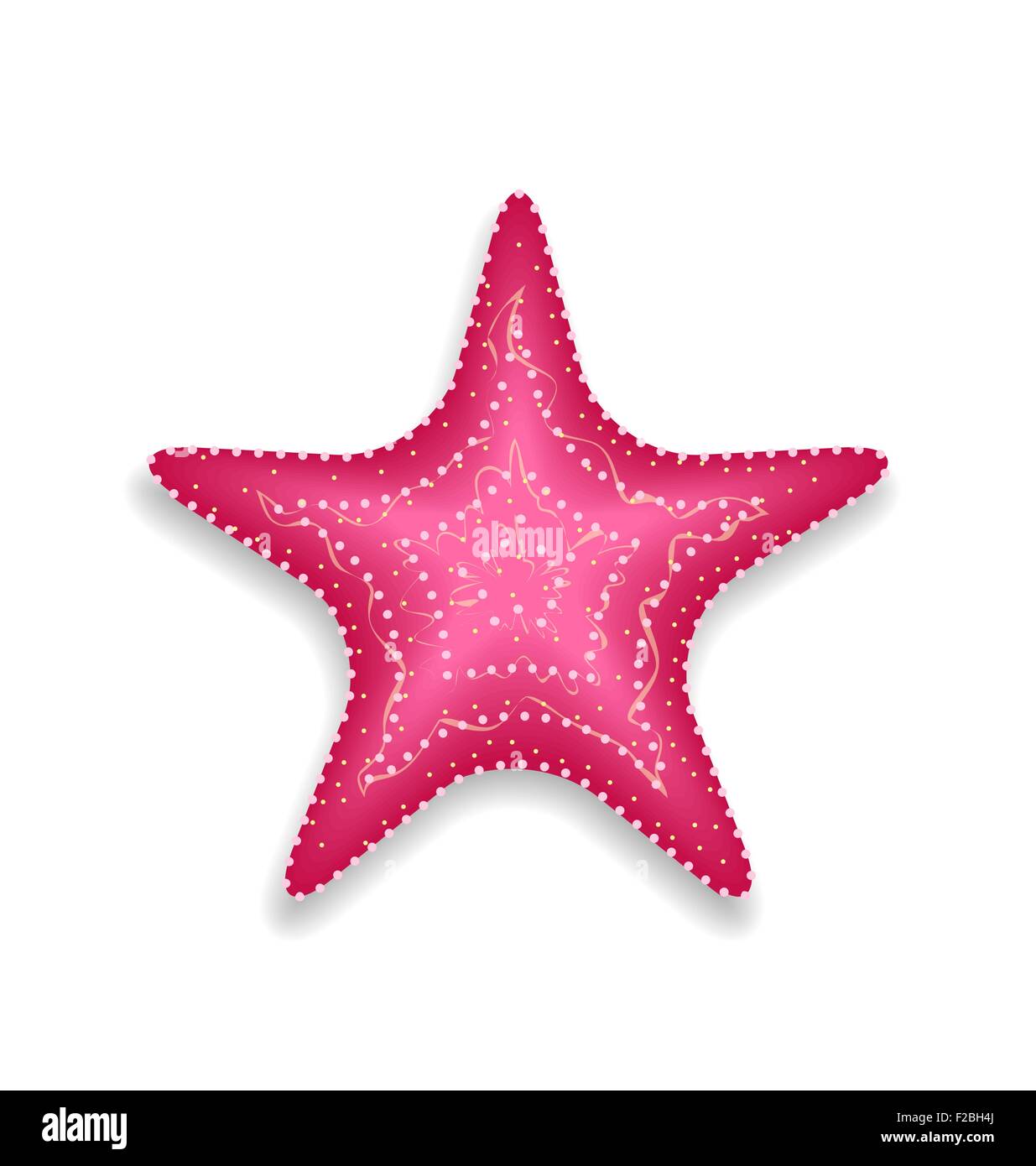 Pink starfish isolated on white background Stock Vector Image & Art - Alamy