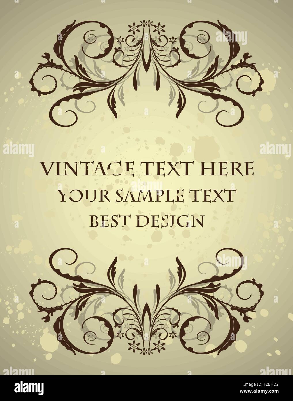 Vintage floral frame Stock Vector Image & Art - Alamy