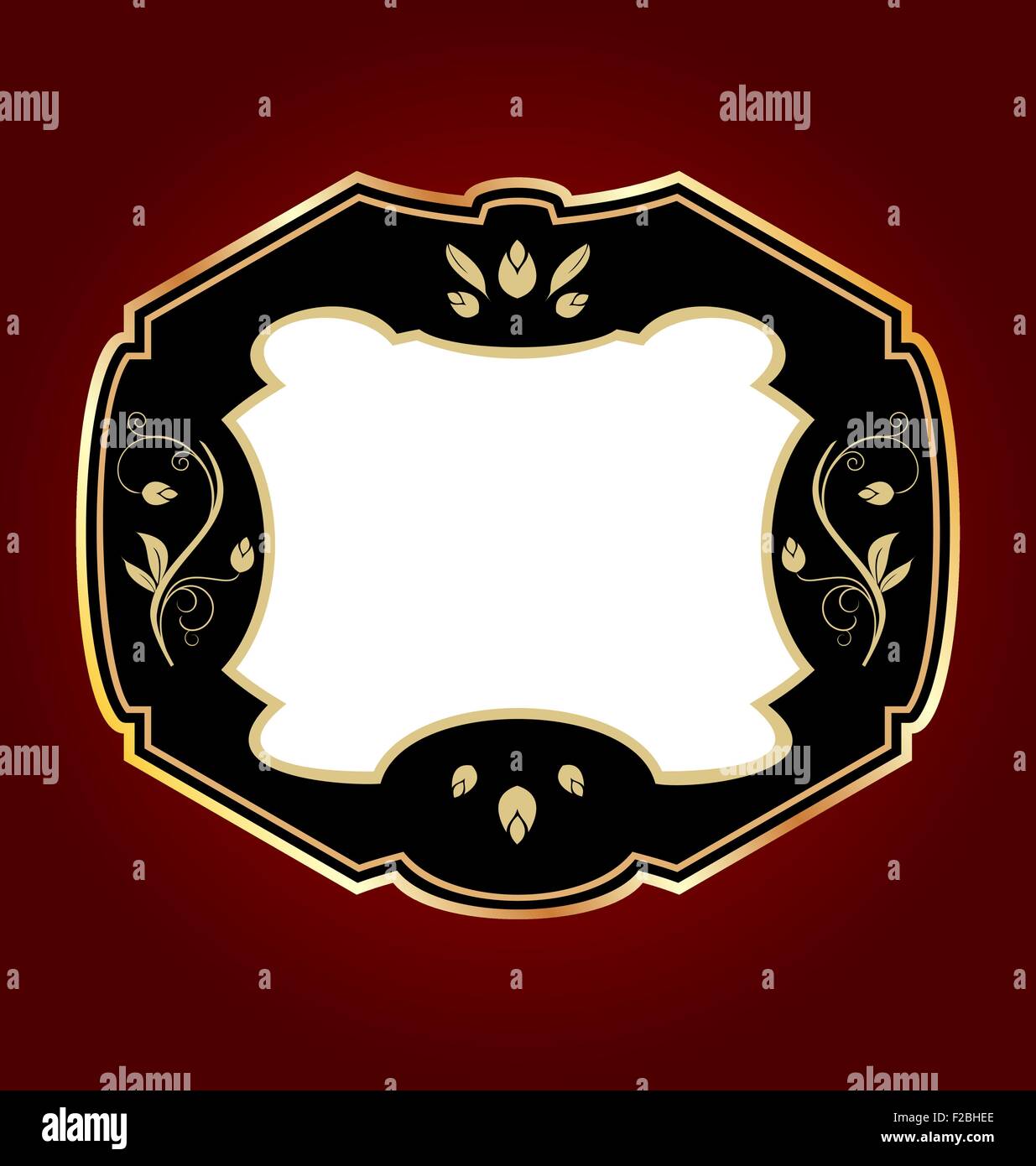 Gold leaf wine label hi-res stock photography and images - Alamy