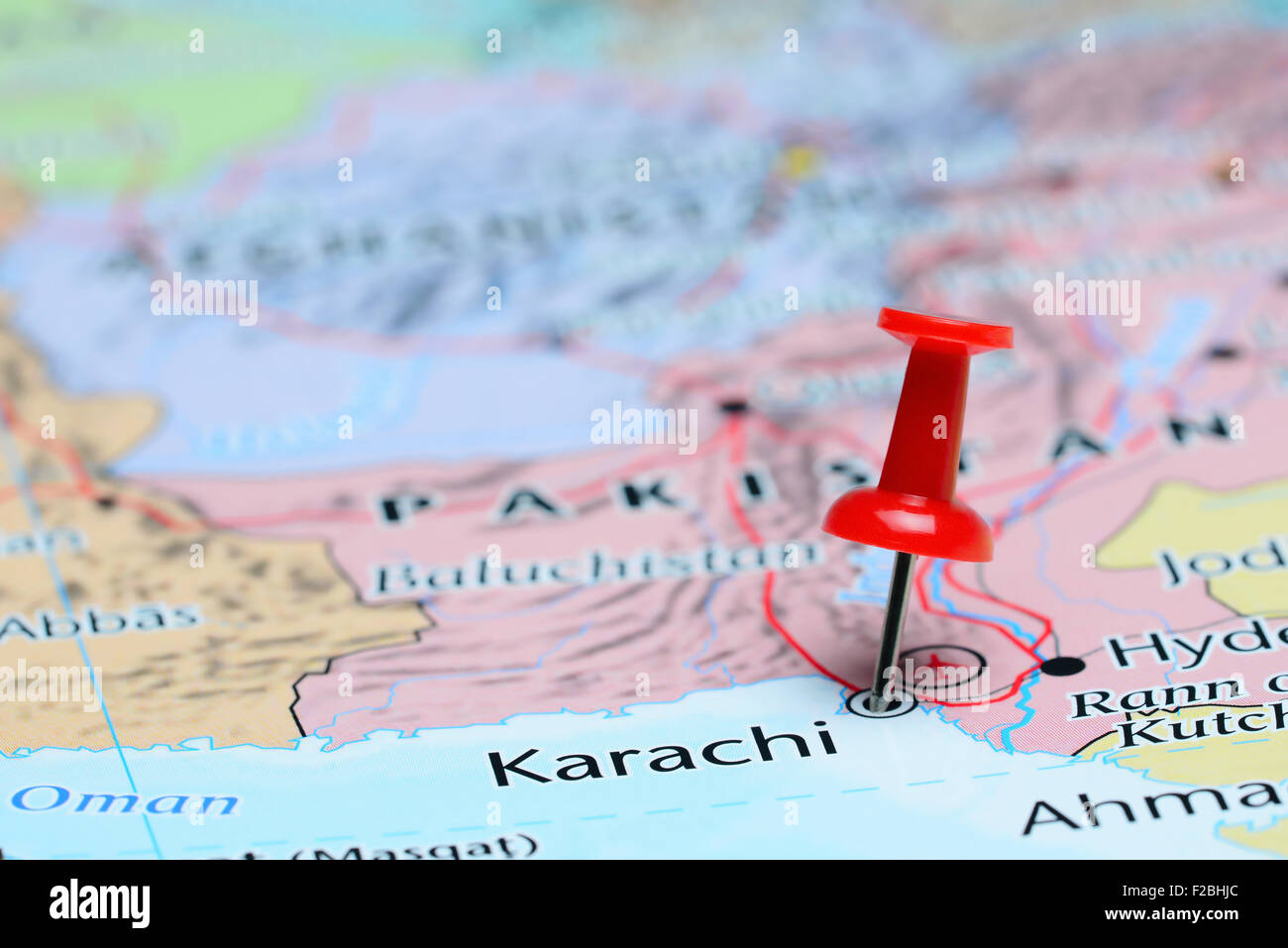 Map of karachi hi-res stock photography and images - Alamy