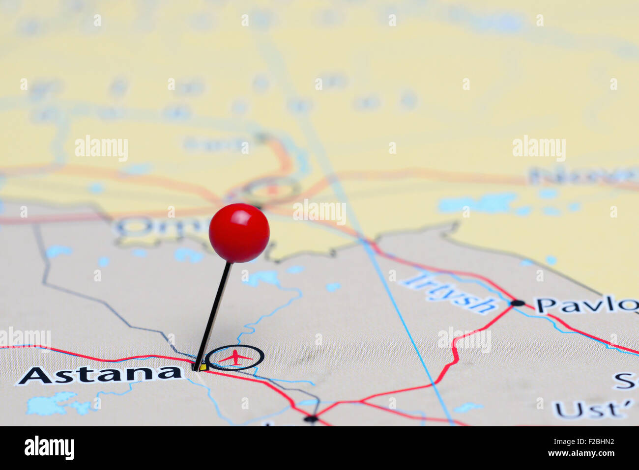 Astana map hi-res stock photography and images - Alamy