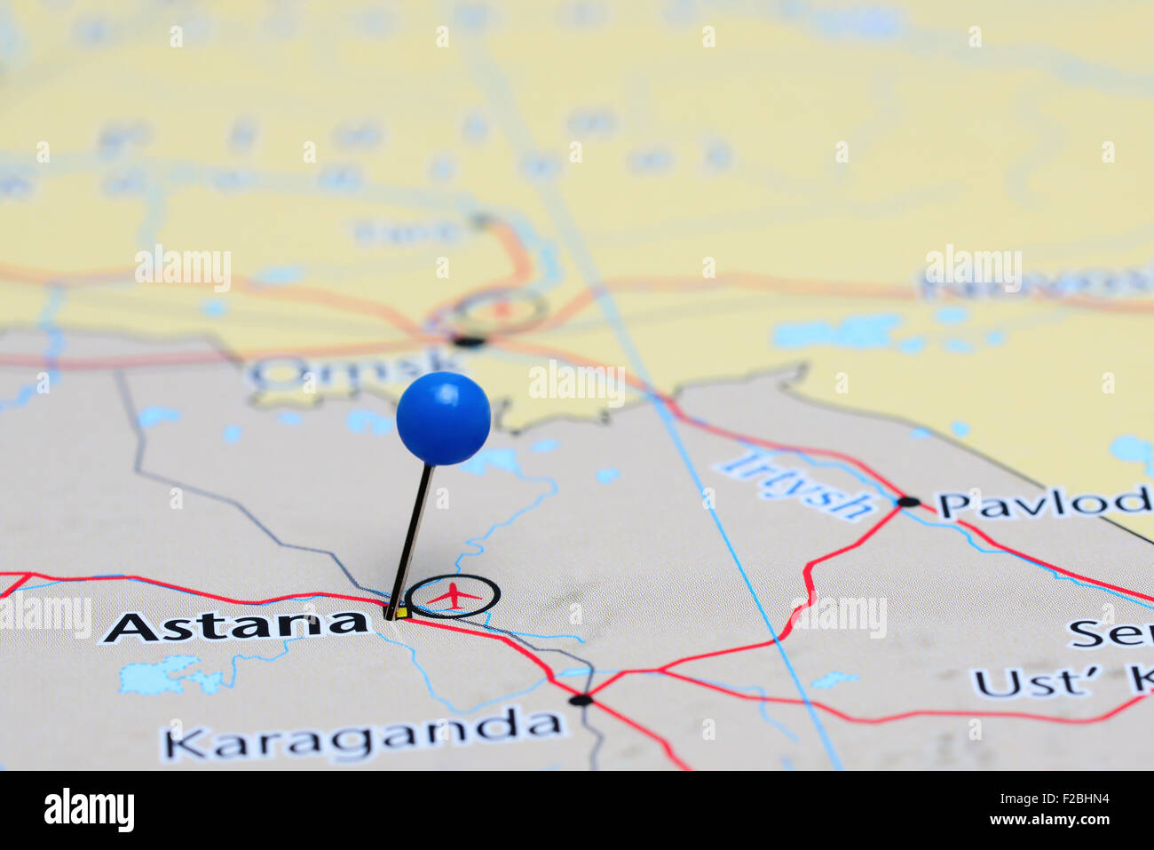 Astana map hi-res stock photography and images - Alamy