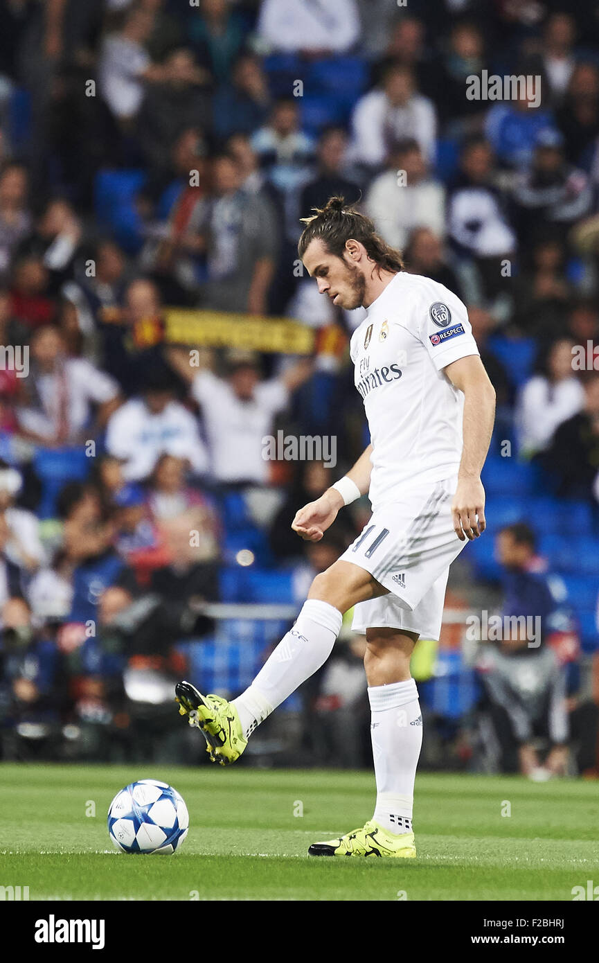 Madrid, Spain. 15th Sep, 2015. Gareth Bale (midfielder, Real Madrid F.C ...