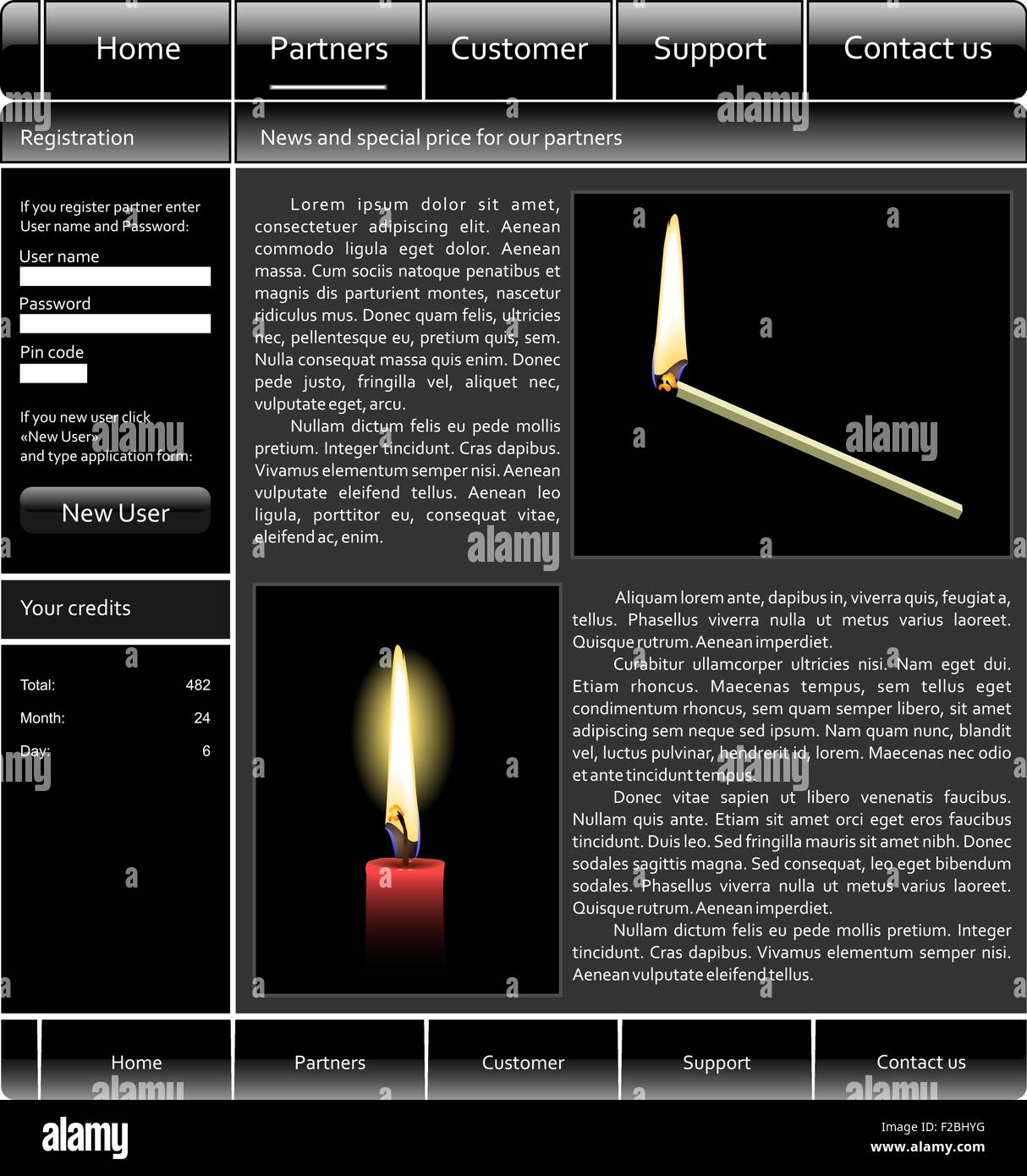 Site of the fire Stock Vector Images - Alamy