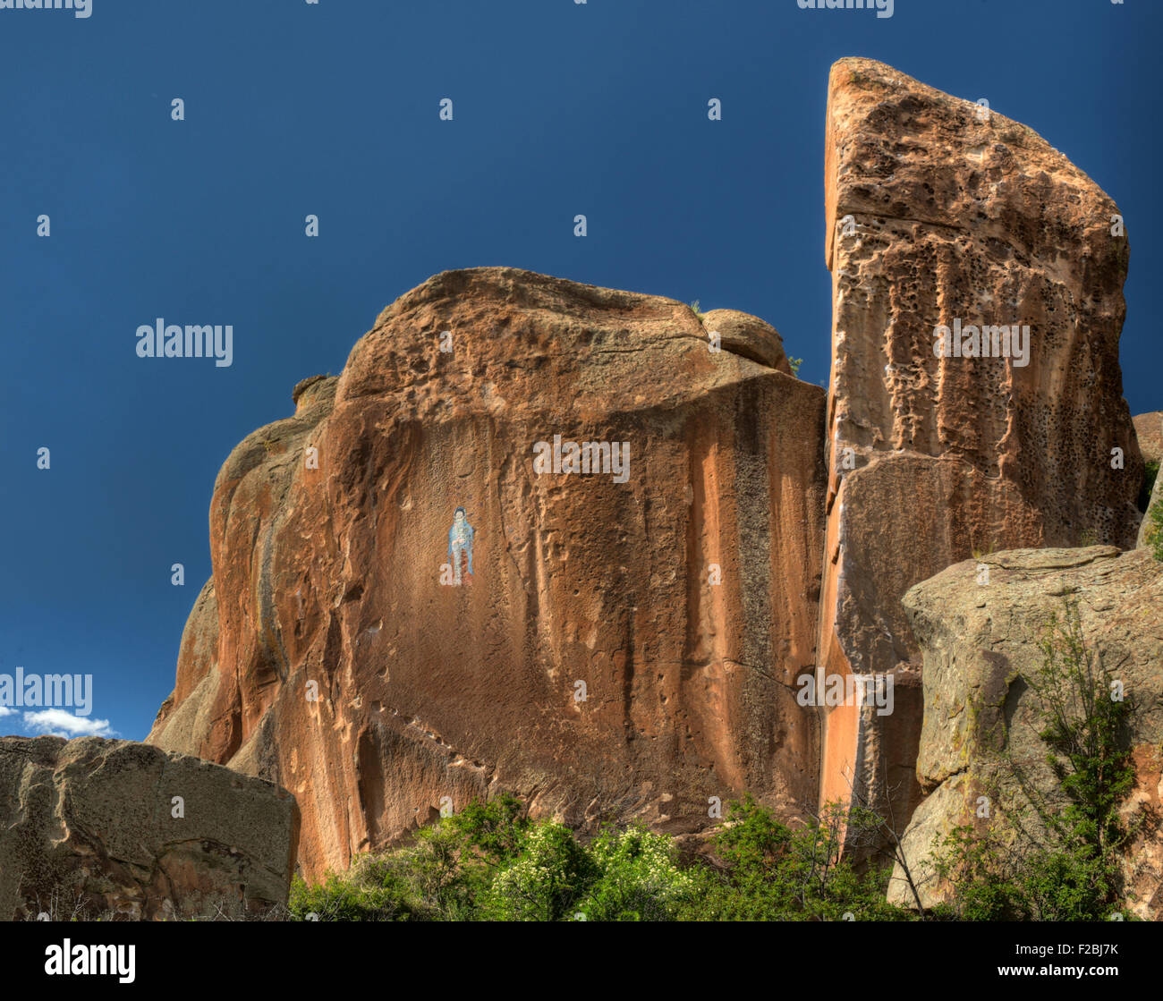 A couple of the rock-climing walls in Penitente Canyon near La Garita ...