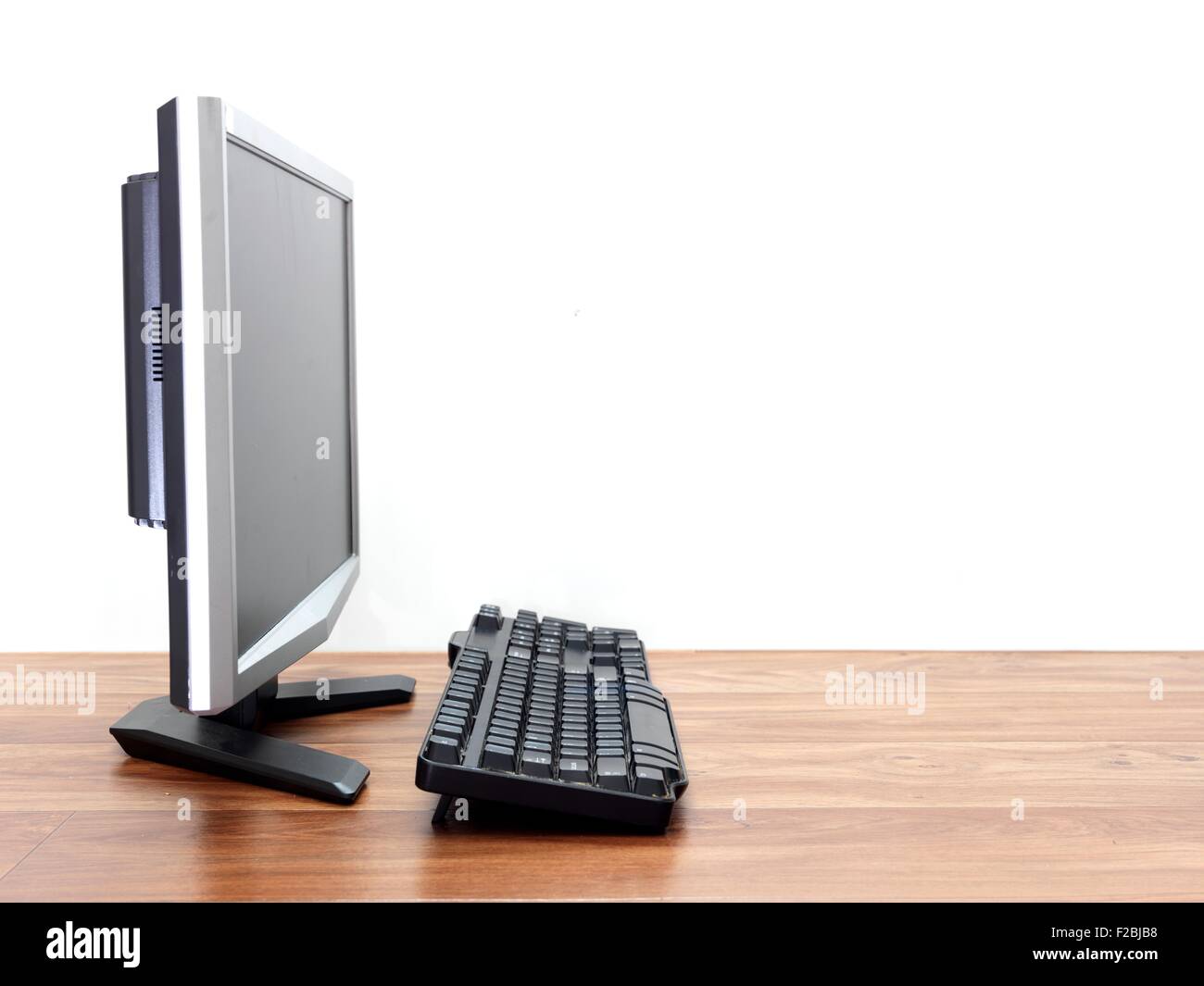 An image of a computer on a desktop Stock Photo - Alamy
