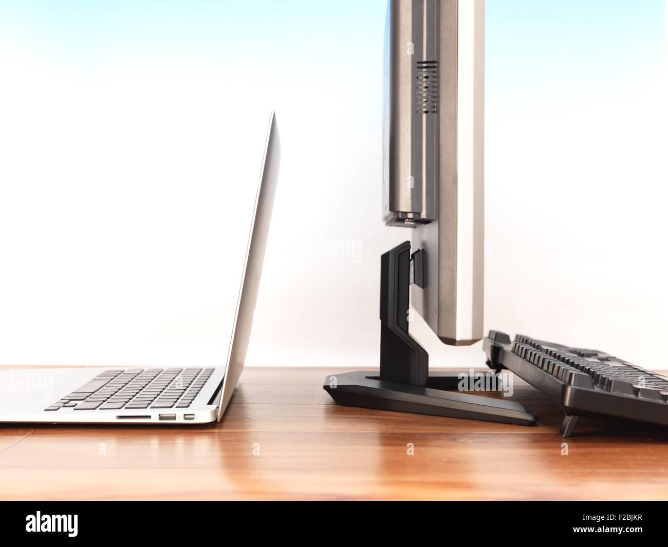 An image of a computer on a desktop Stock Photo - Alamy