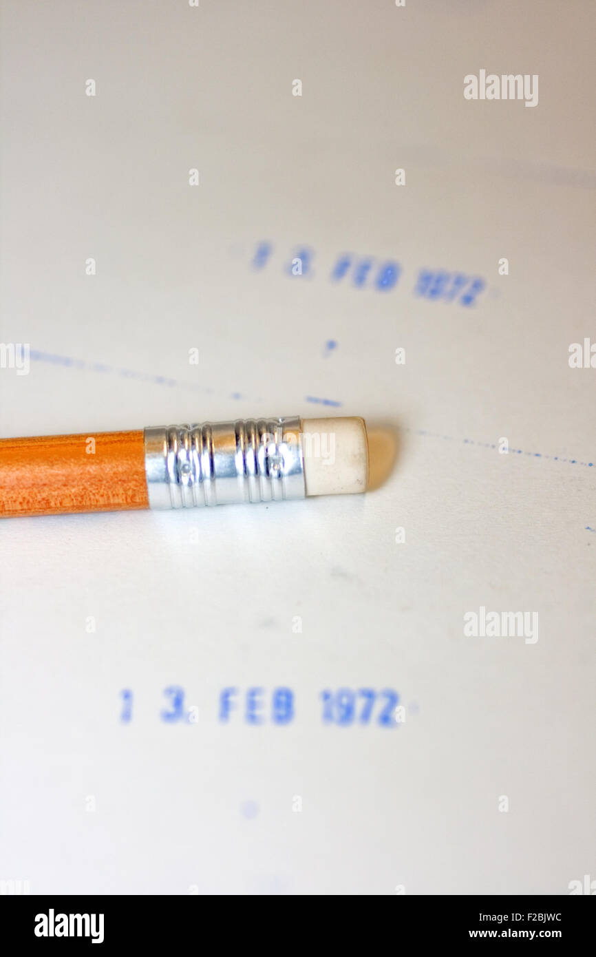 Rubber pencil hi-res stock photography and images - Alamy