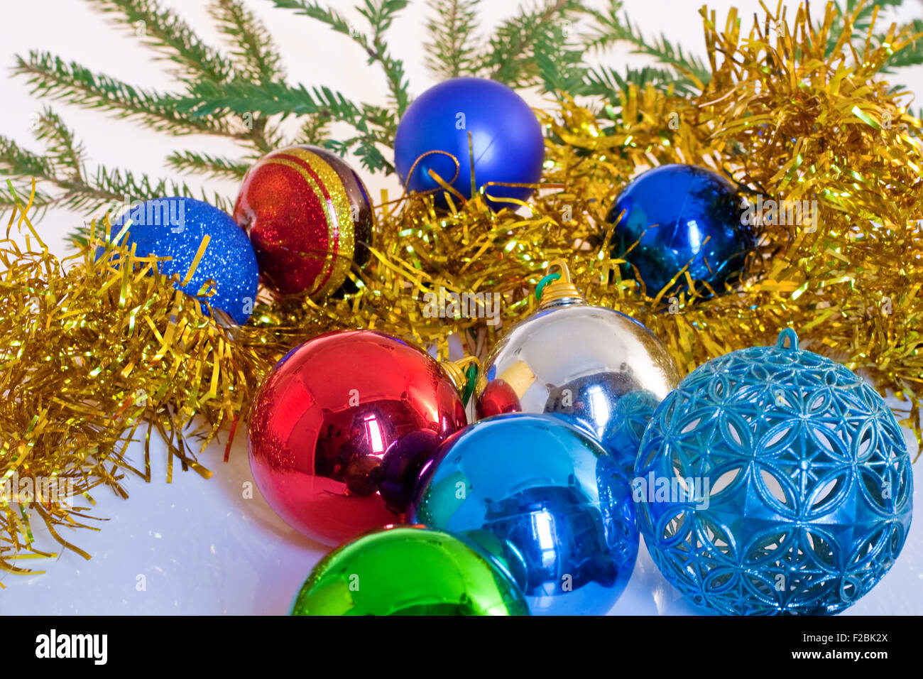 Photo of colorful Christmas balls Stock Photo - Alamy