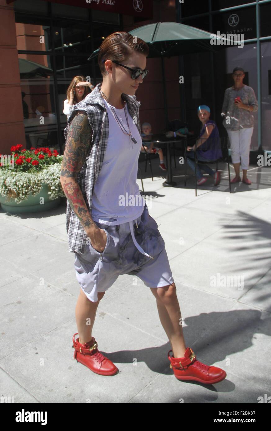 Ruby Rose out and about running errands in Beverly Hills Featuring ...