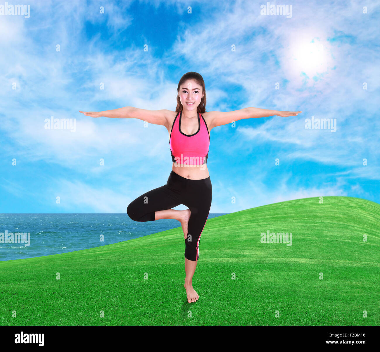 Exercise on grass hi-res stock photography and images - Alamy