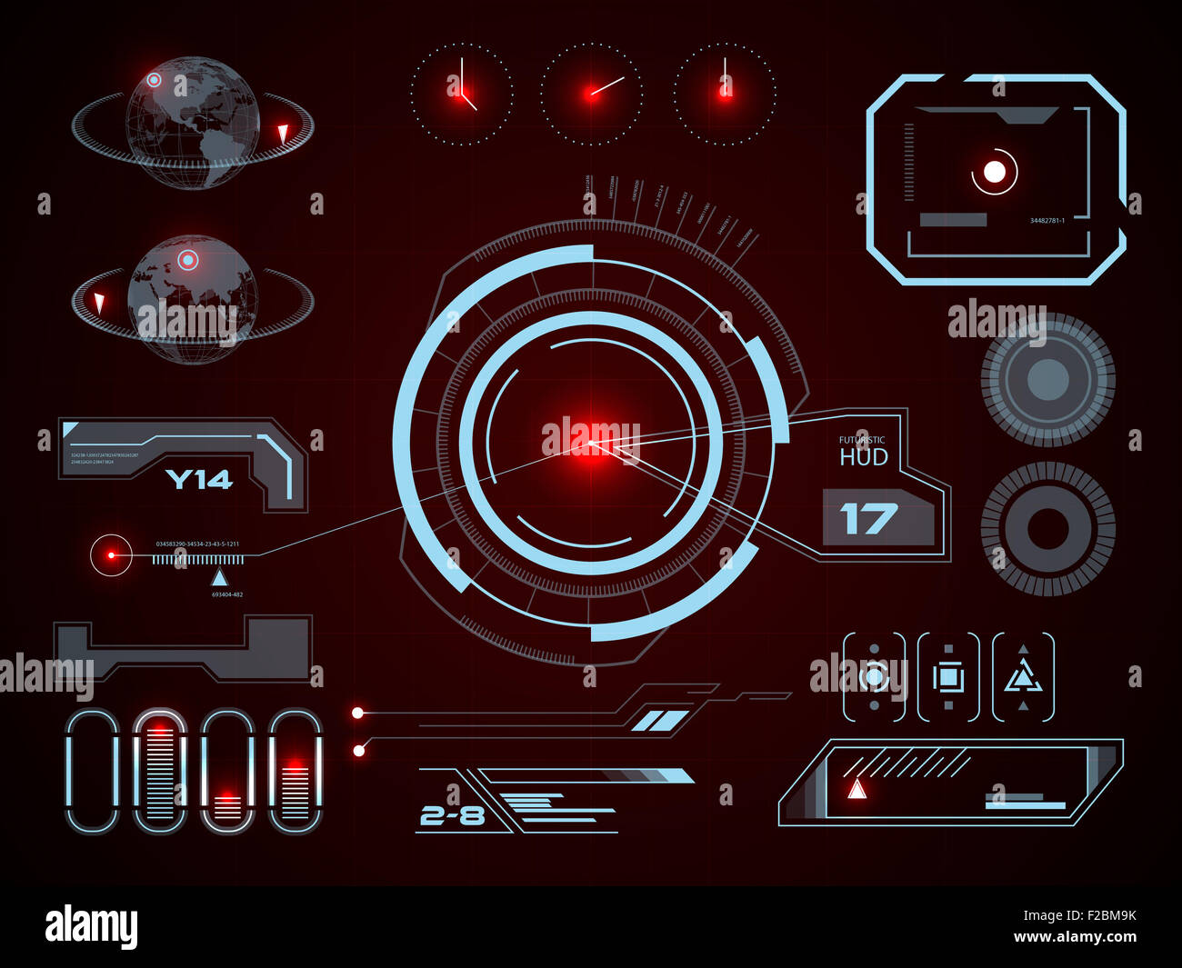 Futuristic gaming overlay vector hi-res stock photography and images ...
