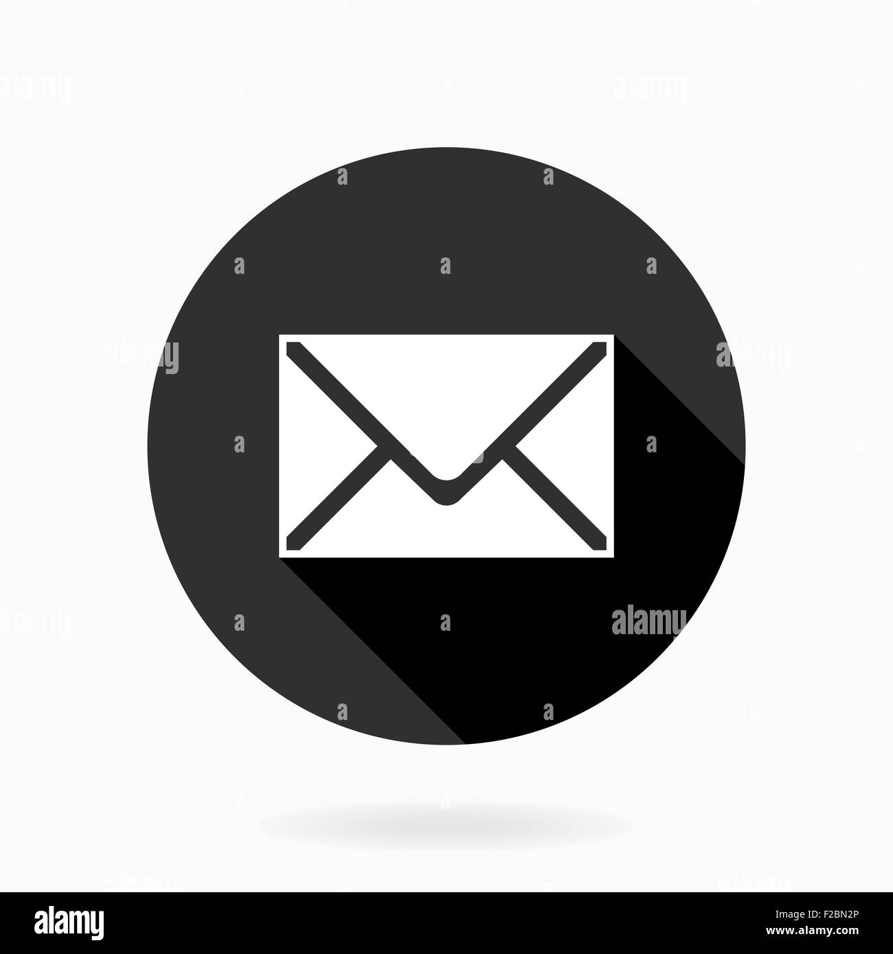 Email envelope letter logo design Black and White Stock Photos & Images ...