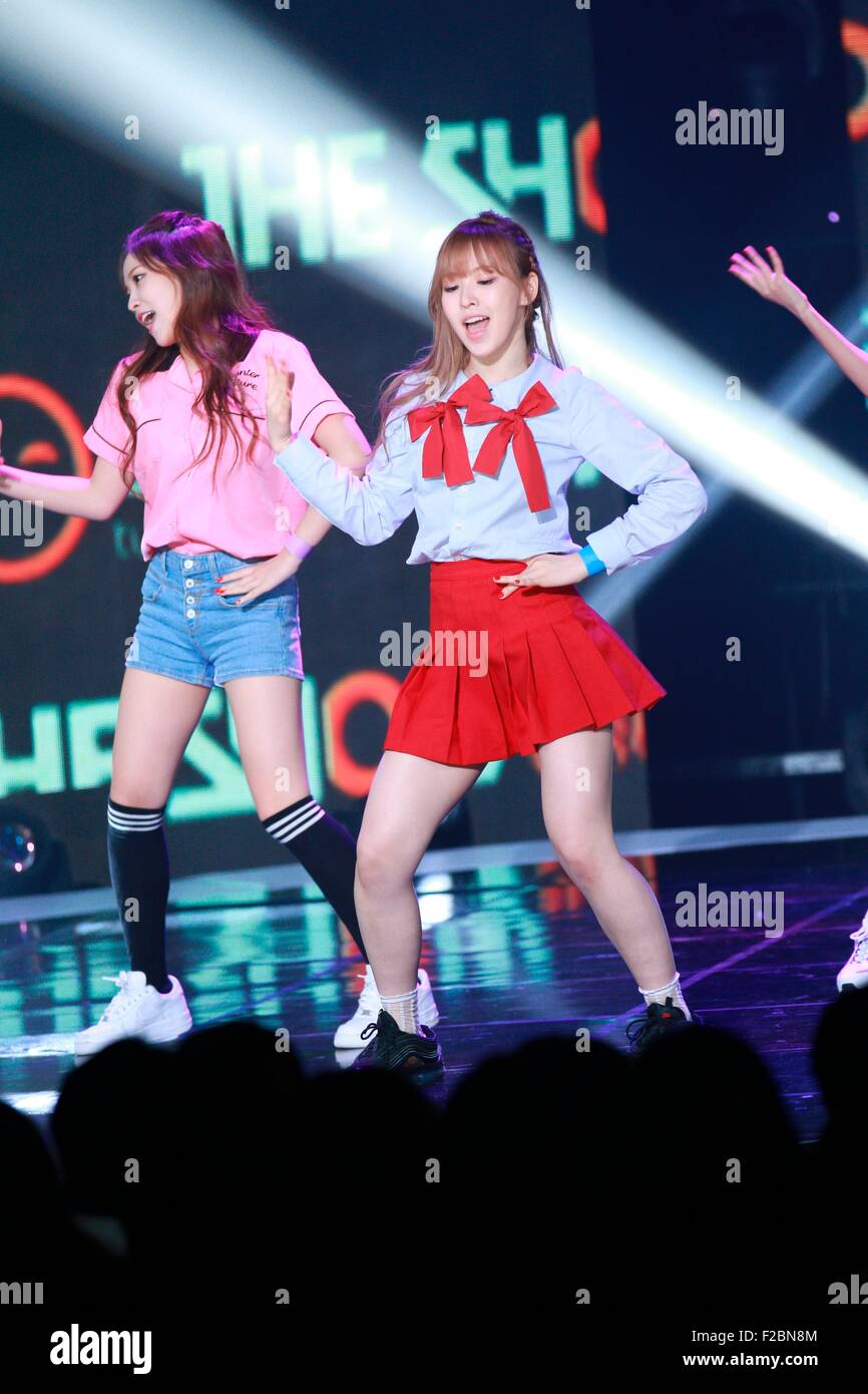 Korea idol group Jessi attend the press conference for their new songs ...