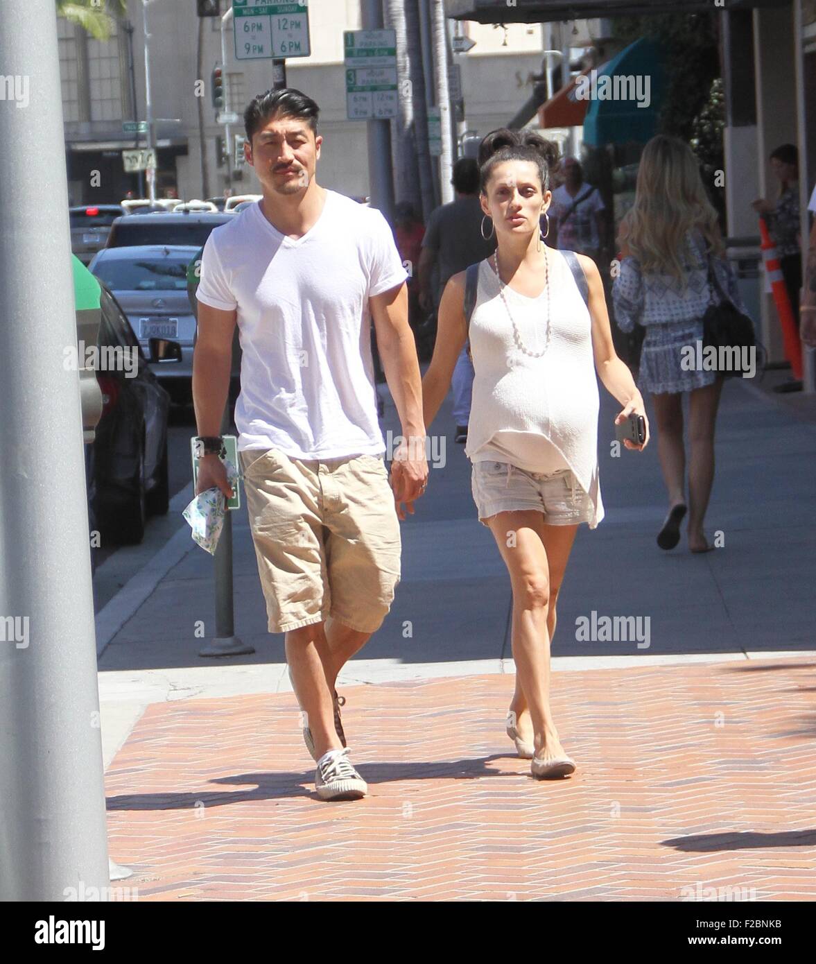 Brian Tee and Mirelly Taylor go shopping in Beverly Hills Featuring ...