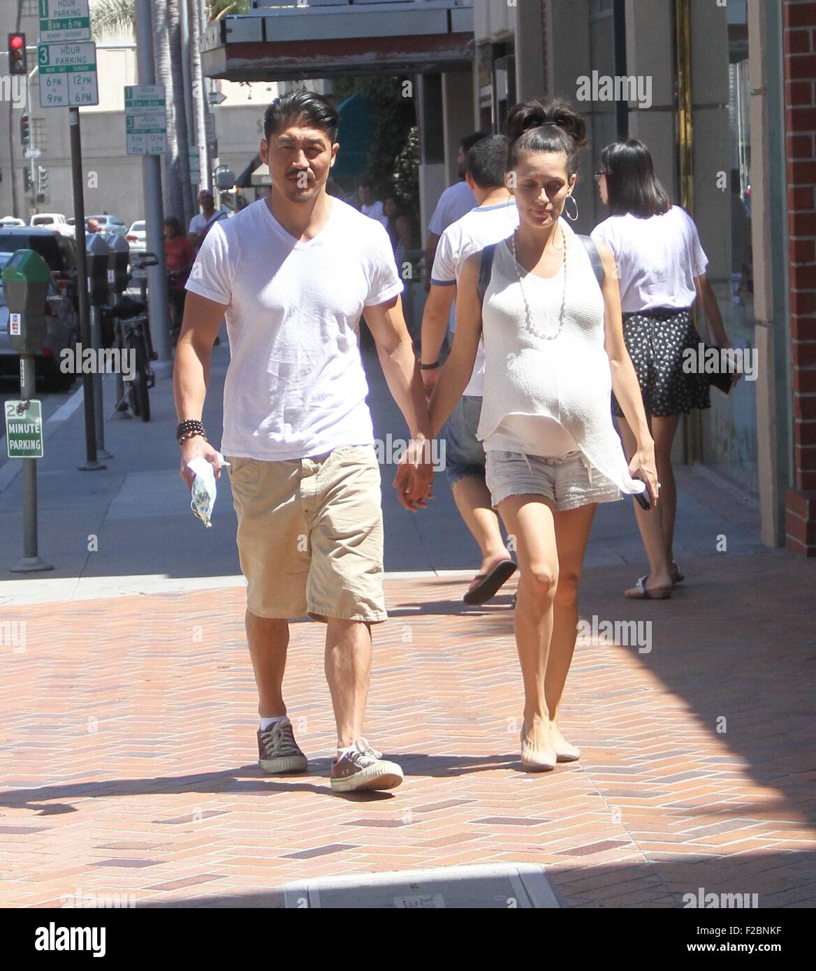 Brian Tee and Mirelly Taylor go shopping in Beverly Hills Featuring ...