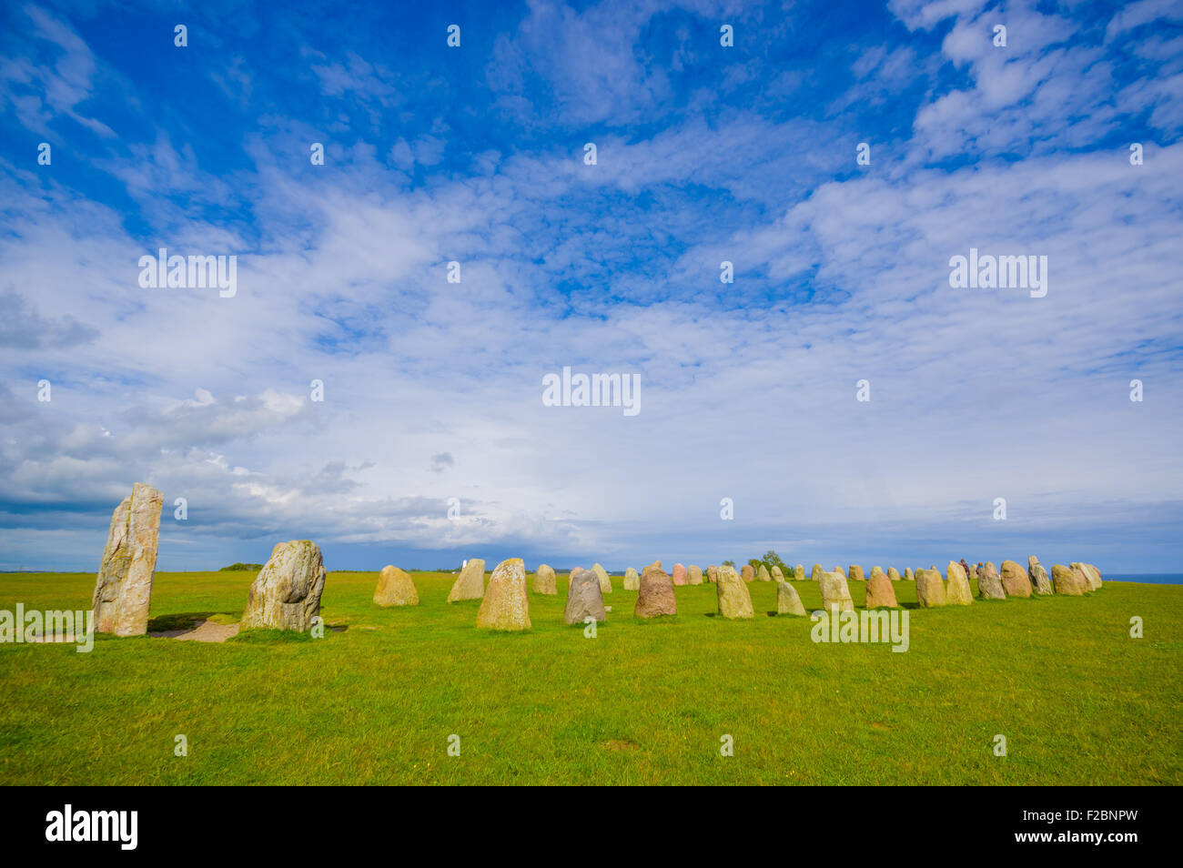 Ales stones in Skane, Sweden Stock Photo - Alamy