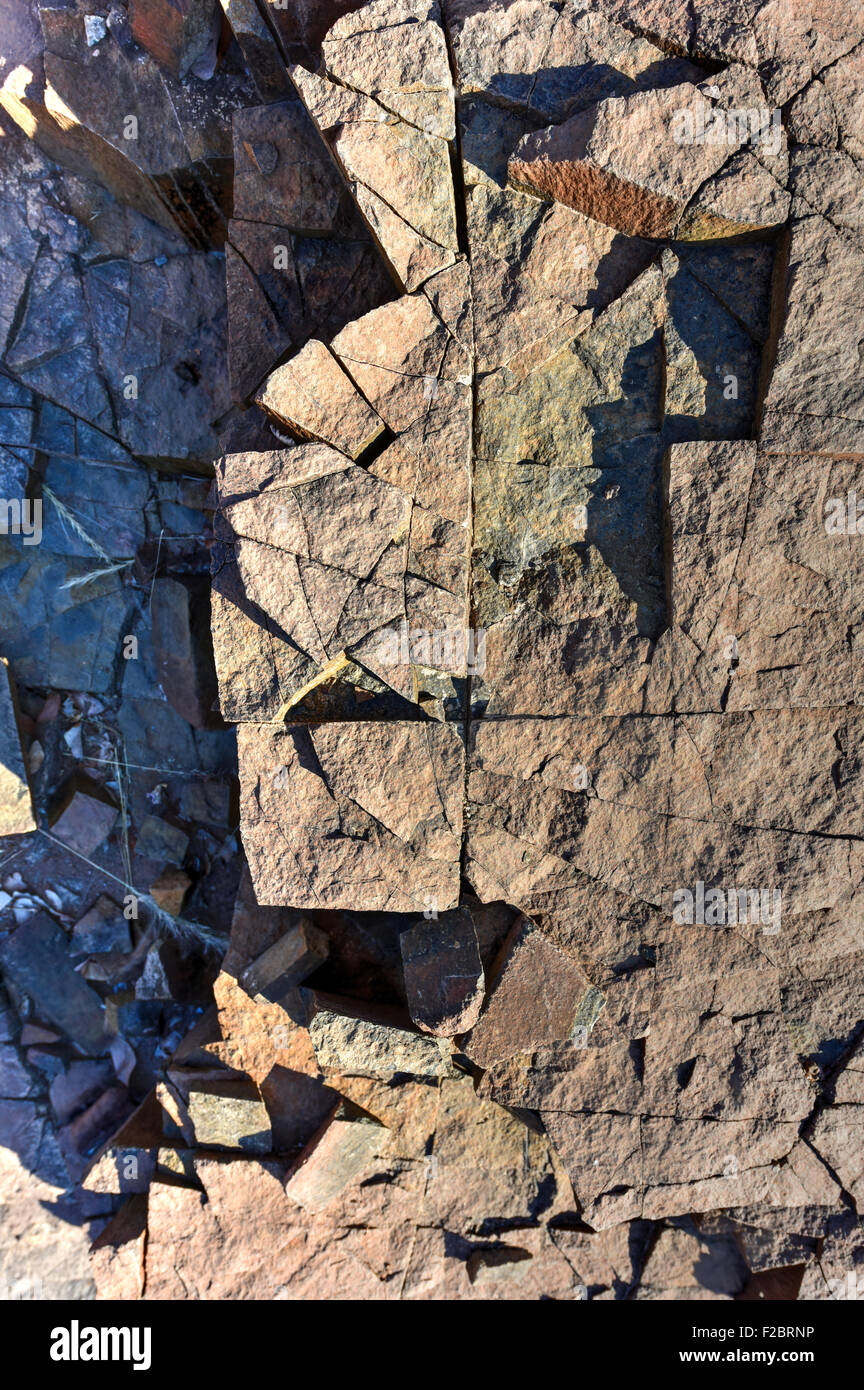 Basalt, volcanic rocks known as the Organ Pipes in Twyfelfontein ...