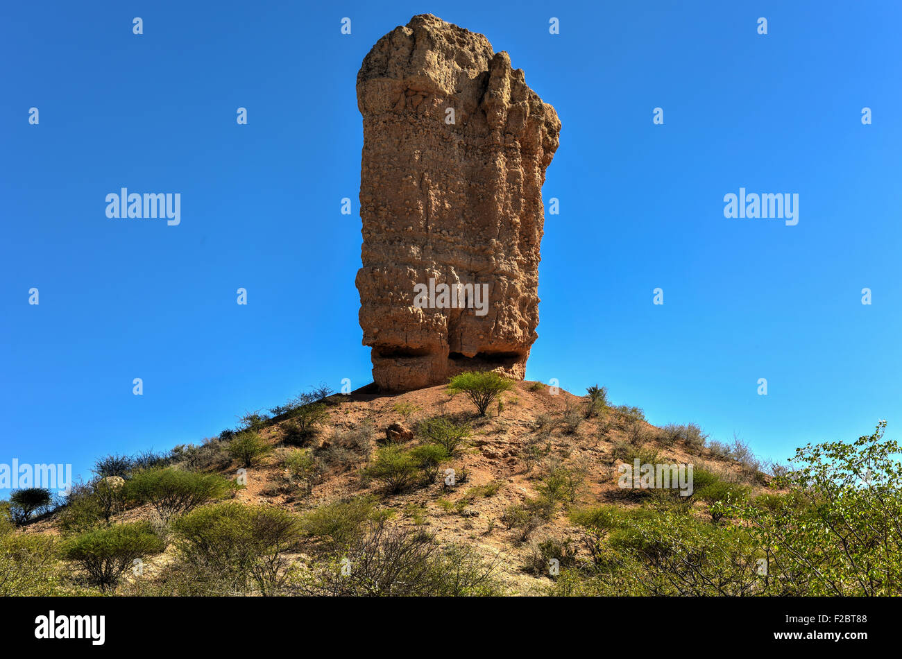 The Vingerklip (Rock Finger) in Namibia is a geological leftover of the ...