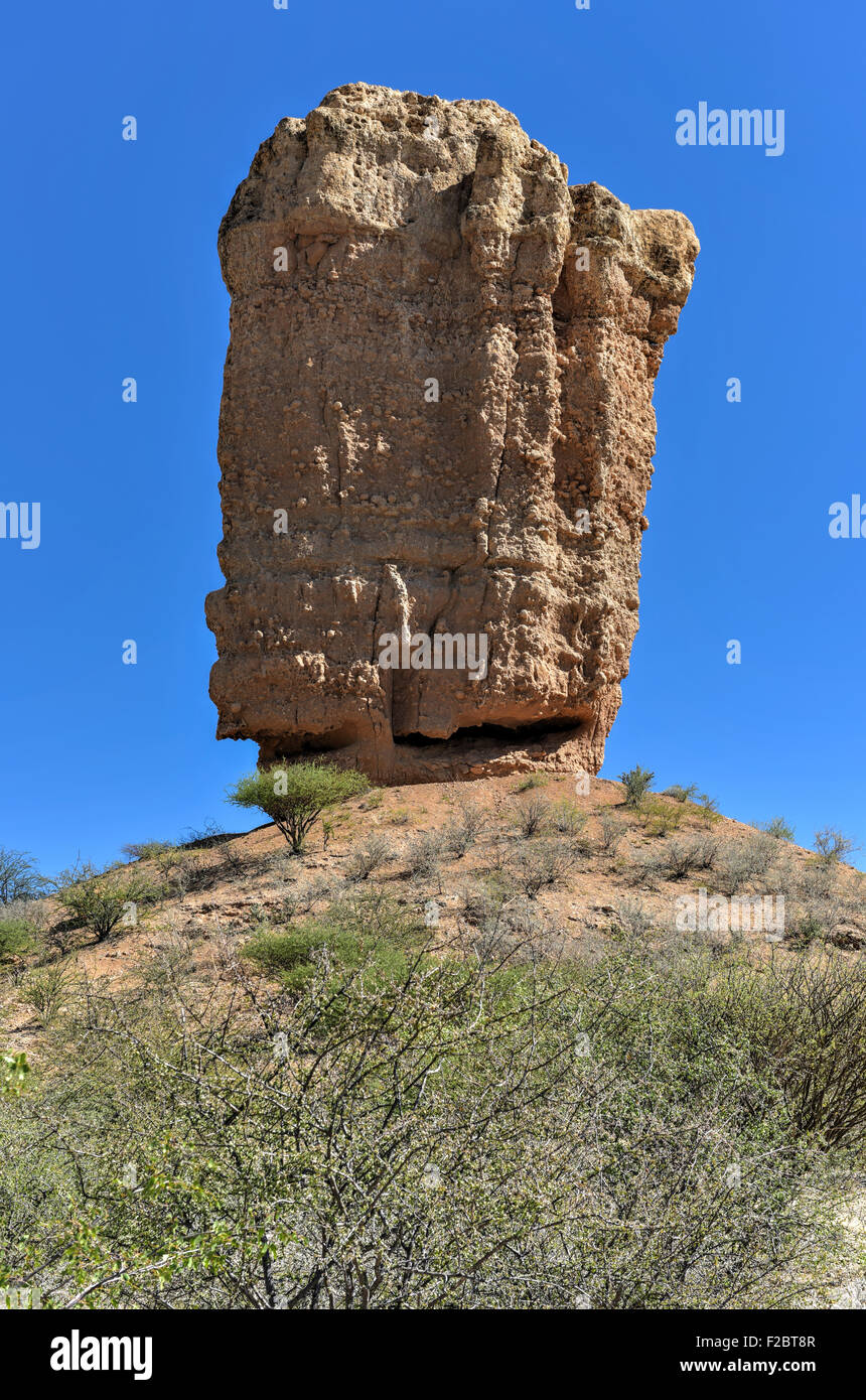 The Vingerklip (Rock Finger) in Namibia is a geological leftover of the ...