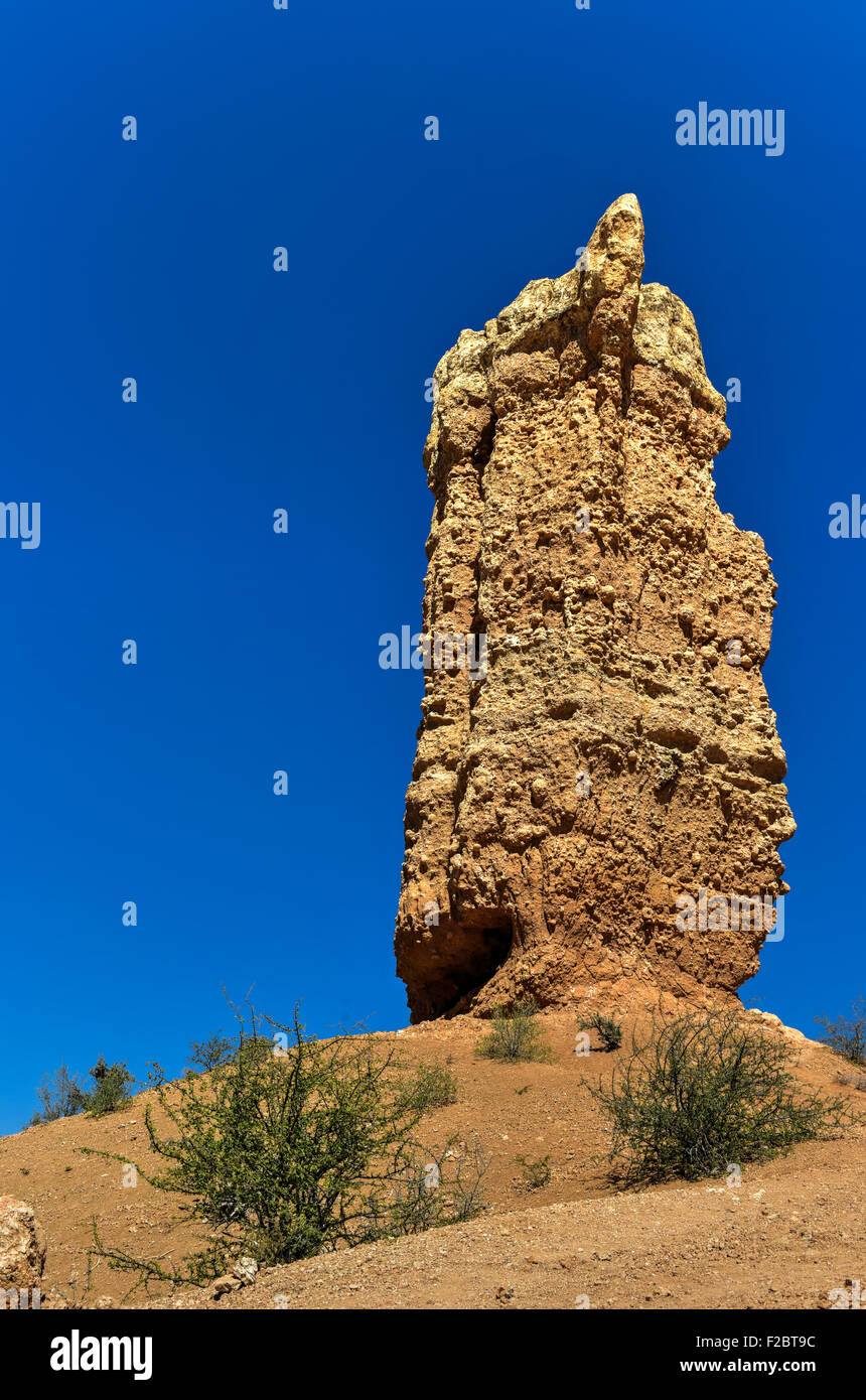 The Vingerklip (Rock Finger) in Namibia is a geological leftover of the ...