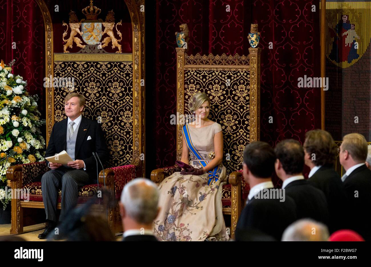 The Hague, 15-09-2015 HM King Willem- Alexander and HM Queen Maxima HM ...