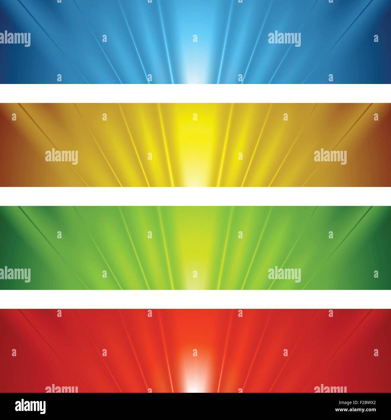 Abstract banners bright glow beams Stock Vector Images - Alamy