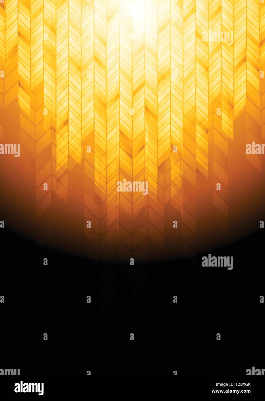 Dark tech geometric abstract background. Vector card design Stock ...