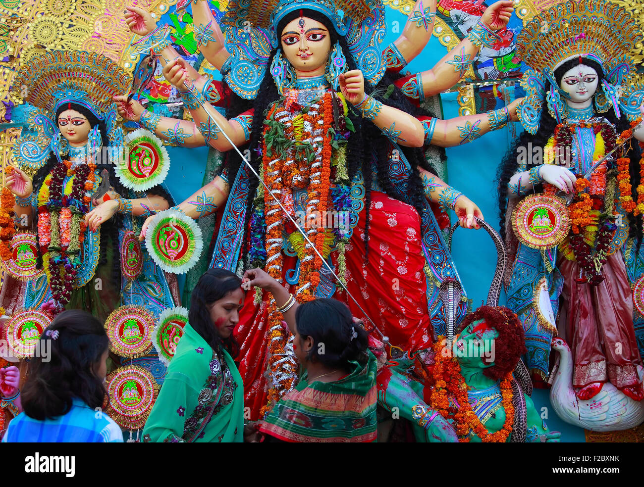Indian Deity - Goddess during Durga Festival Stock Photo - Alamy