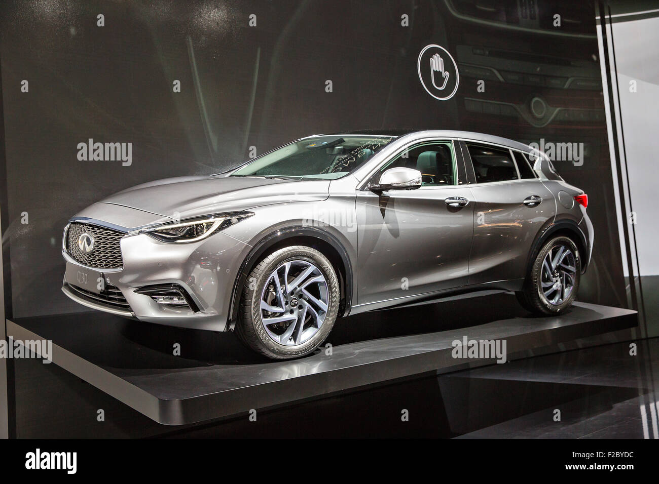 Infinity Q30, International motorshow, IAA, Frankfurt, Auto Show Stock ...