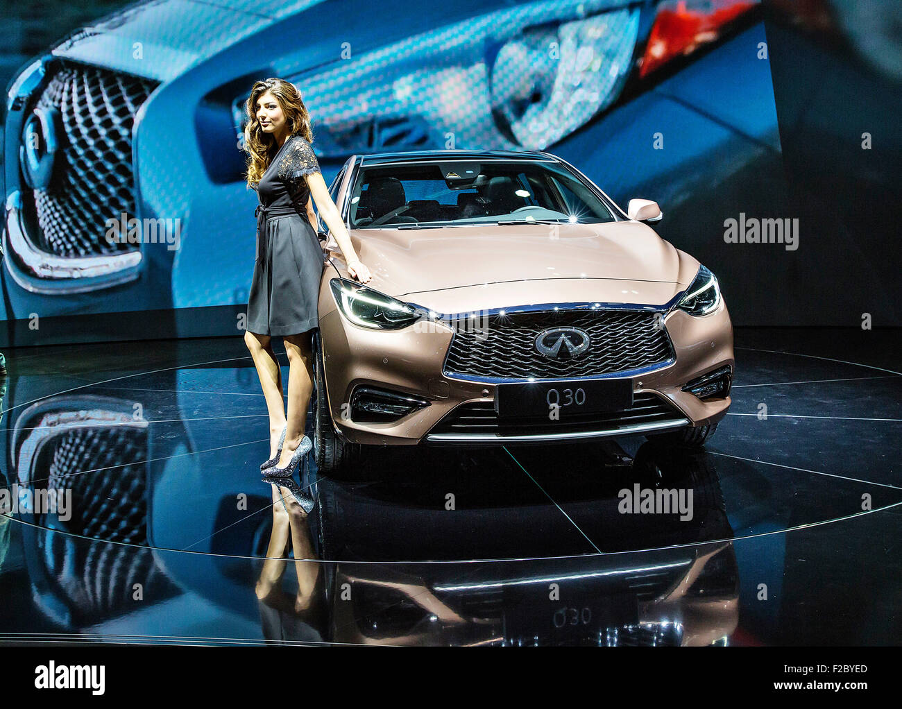 International motorshow, IAA, Frankfurt, Auto Show, Infinity Q30 Stock ...