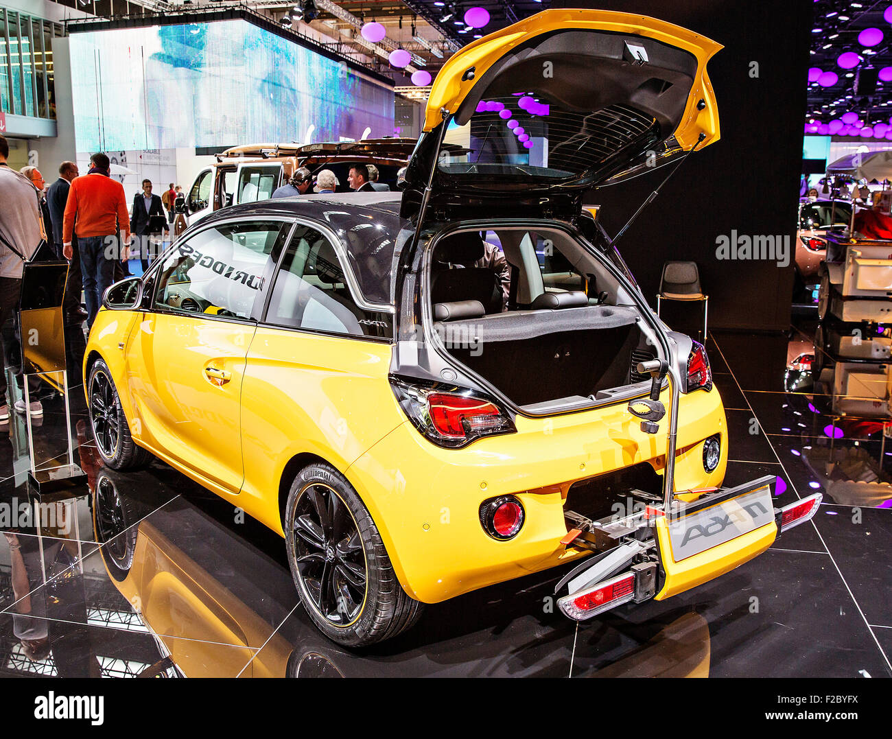 International motorshow, IAA, Frankfurt, Auto Show, Opel Adam Stock ...