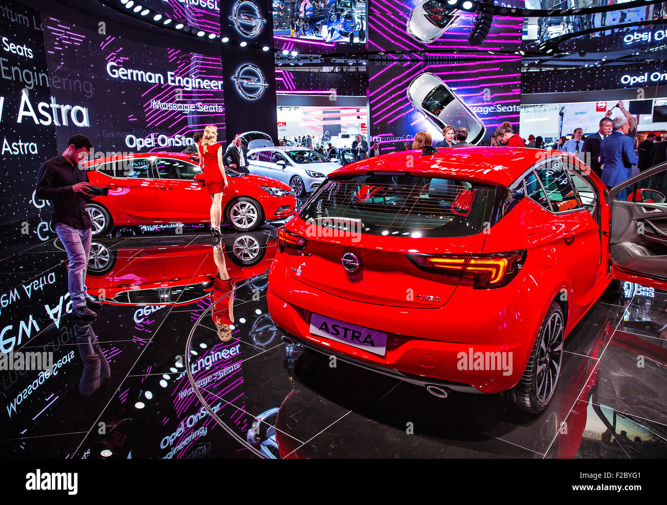 International motorshow, IAA, Frankfurt, Auto Show, Opel Astra Stock ...