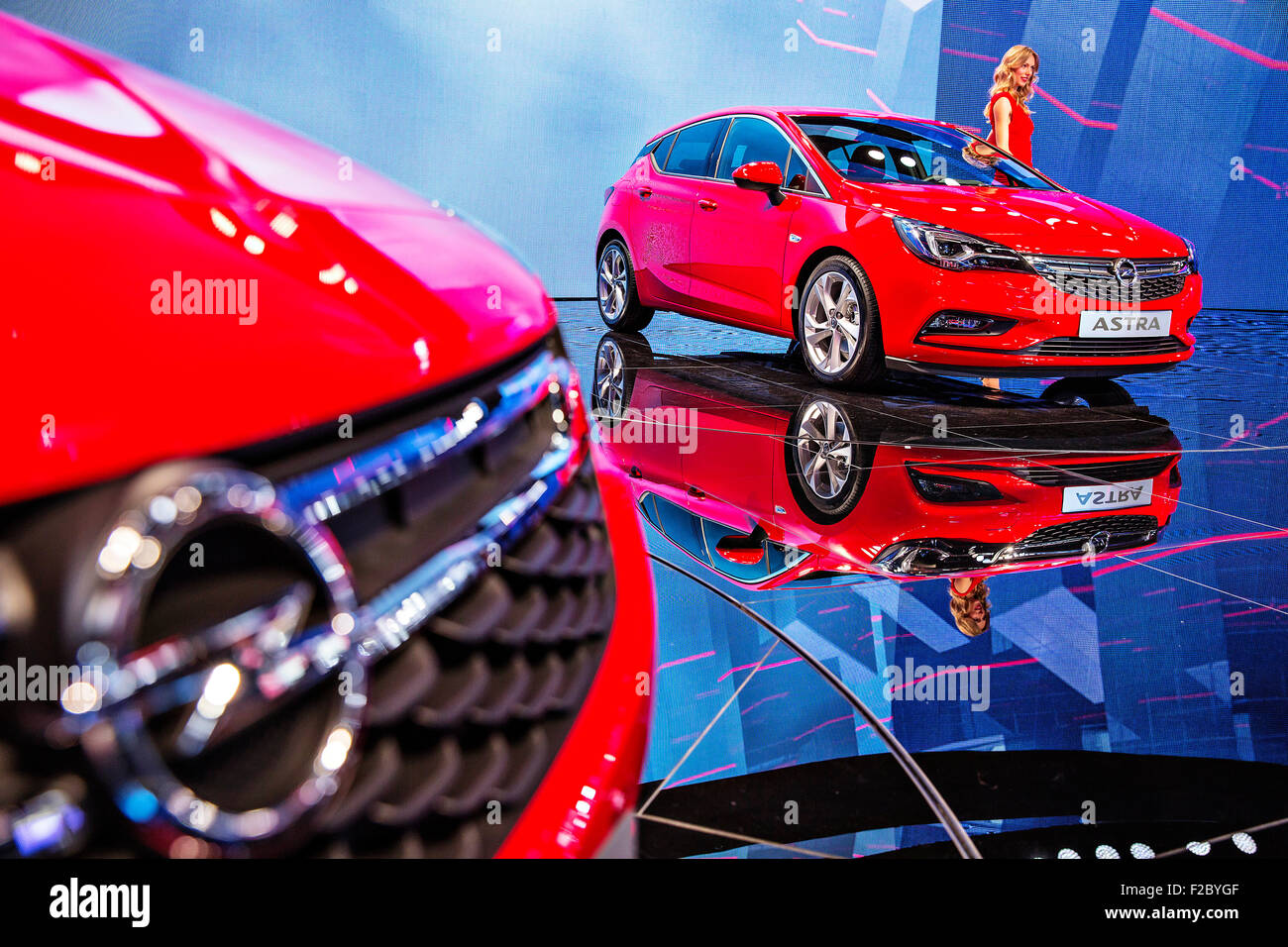 International motorshow, IAA, Frankfurt, Auto Show, Opel Astra Stock ...