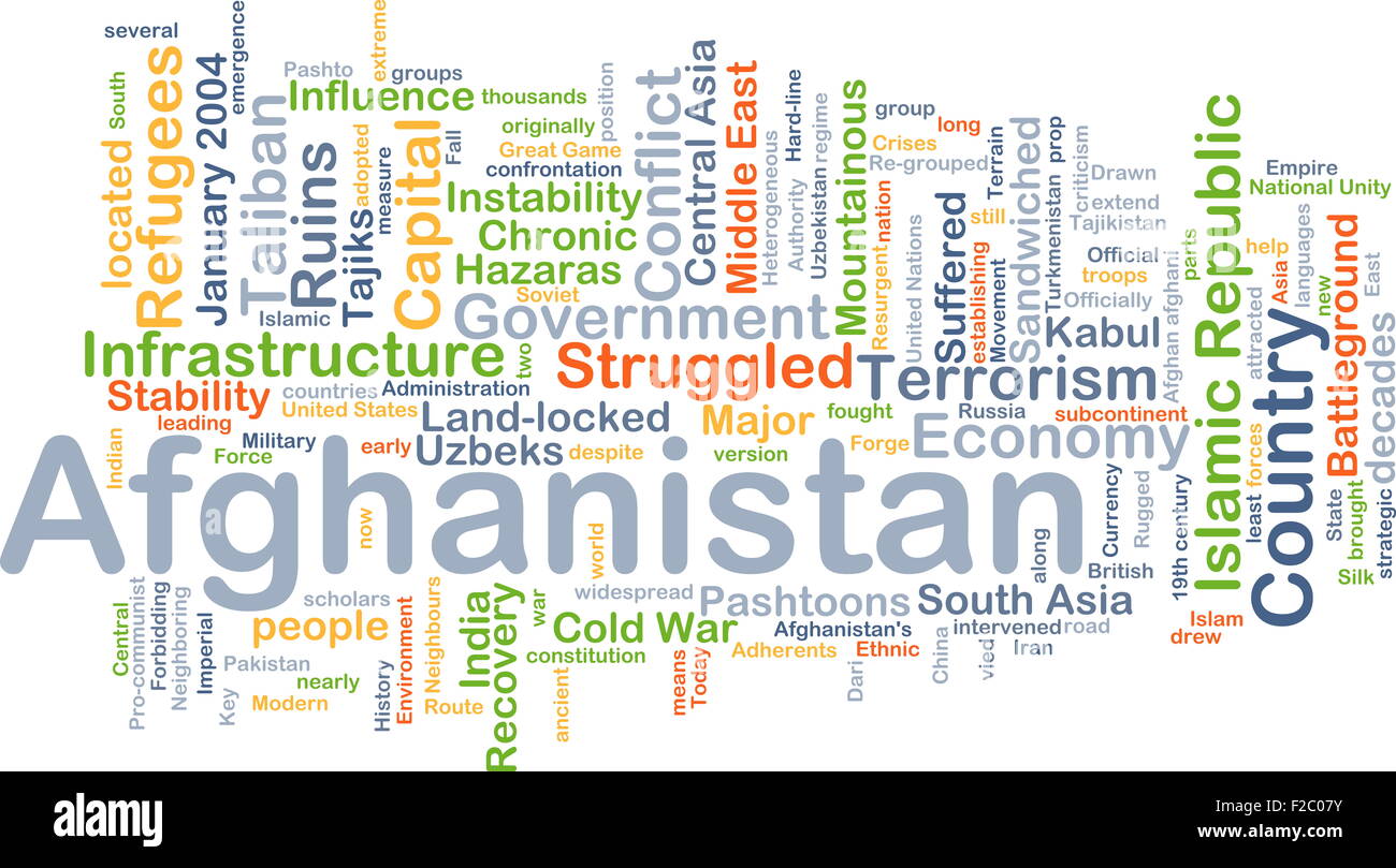 Background concept wordcloud illustration of Afghanistan Stock Photo ...