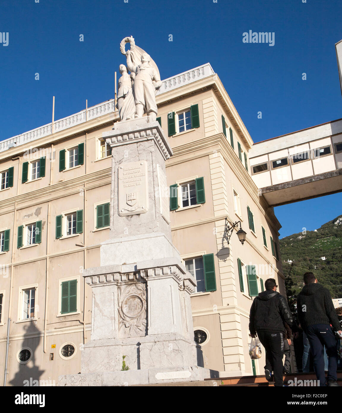 Second world war British memorial monument Gibraltar, British ...