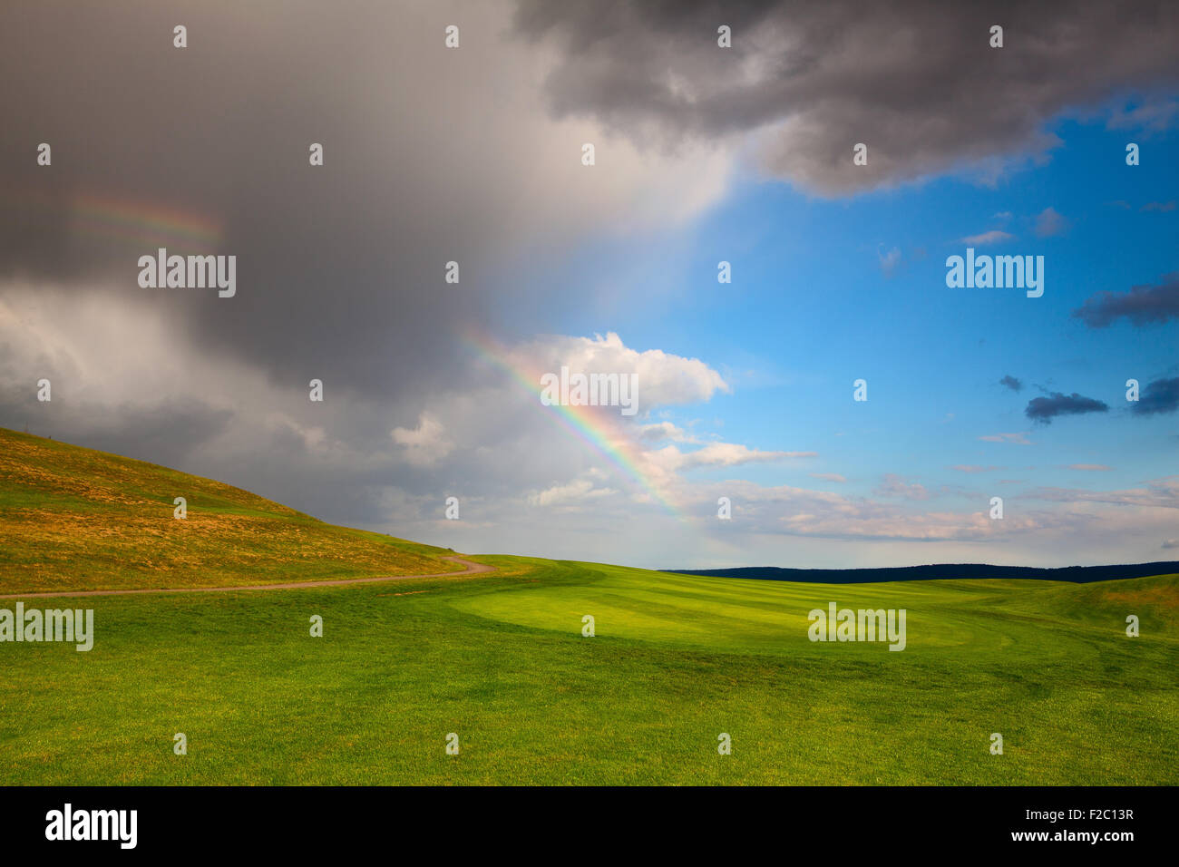 Rainbow divided sky hi-res stock photography and images - Alamy