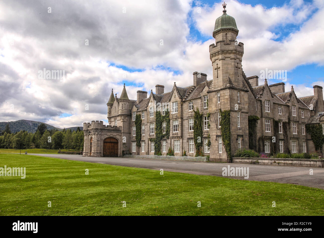 Balmoral Castle in Royal Deeside, Aberdeenshire, Scotland Stock Photo ...