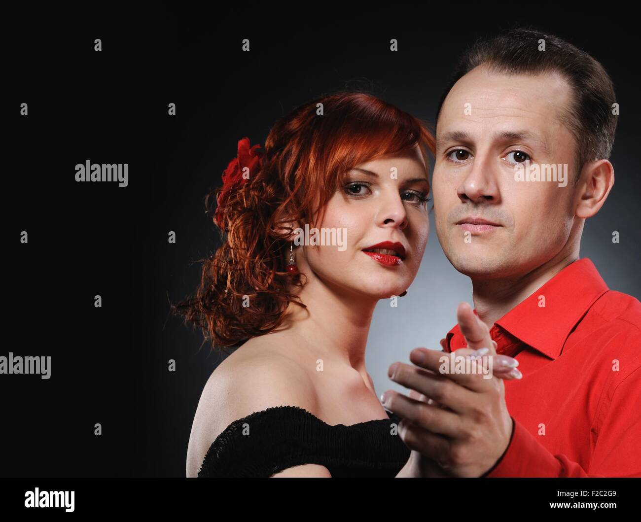 Beautiful dancing couple Stock Photo - Alamy