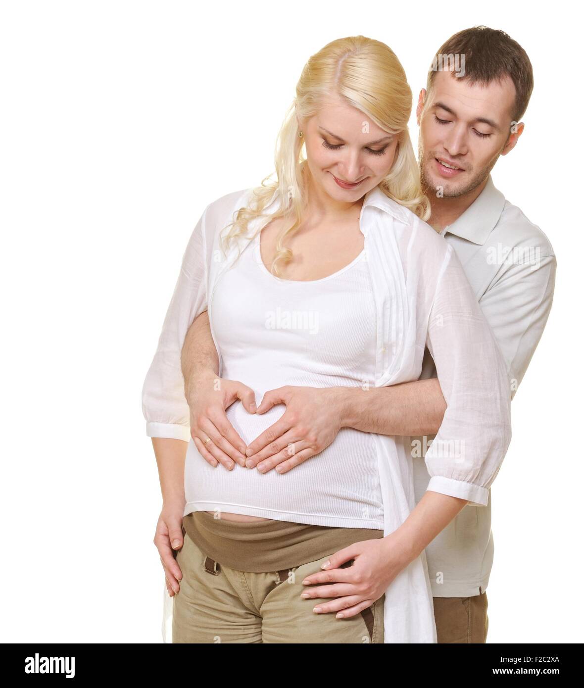 Beautiful couple expecting a baby Stock Photo - Alamy