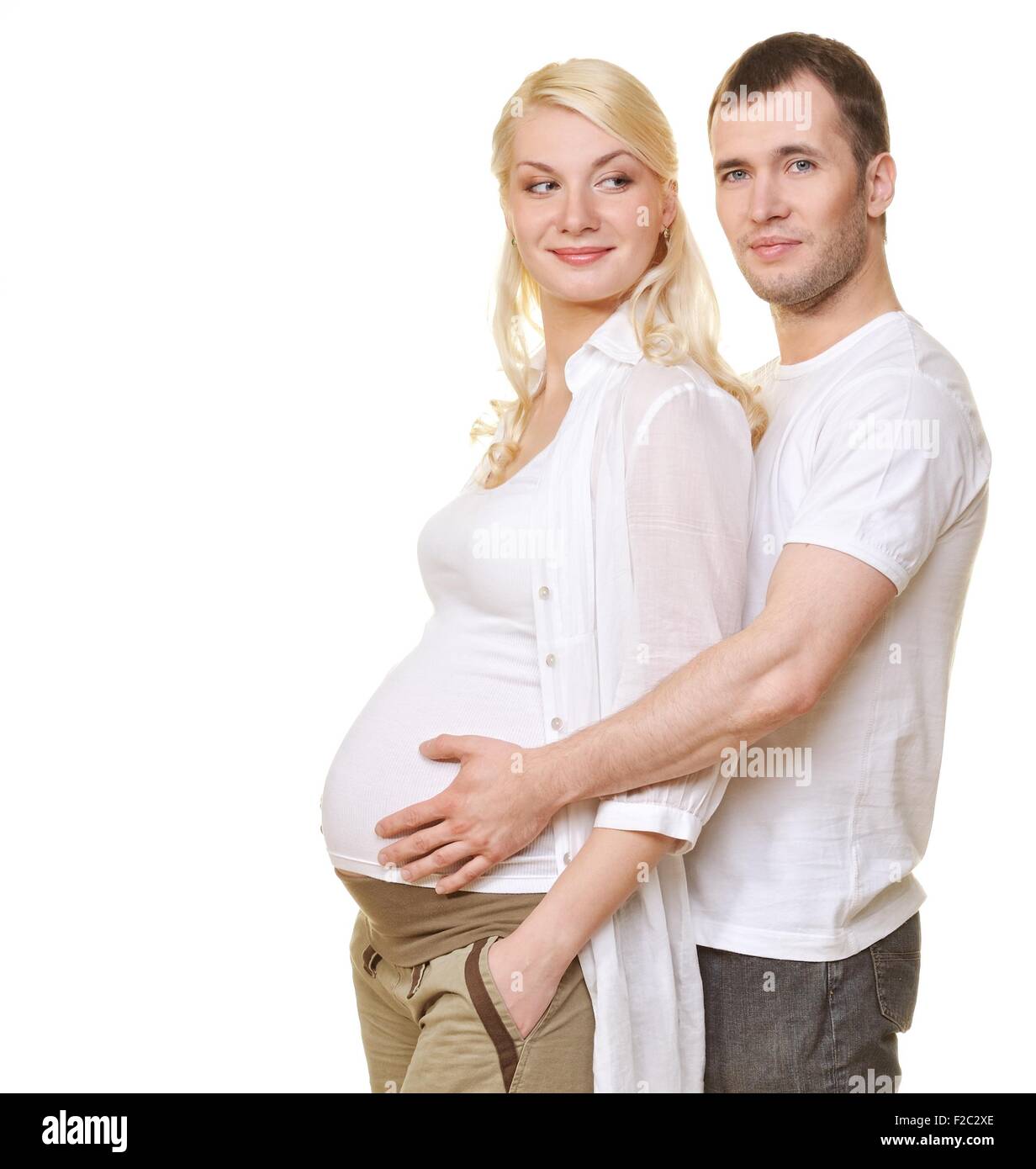 Beautiful couple expecting a baby Stock Photo - Alamy