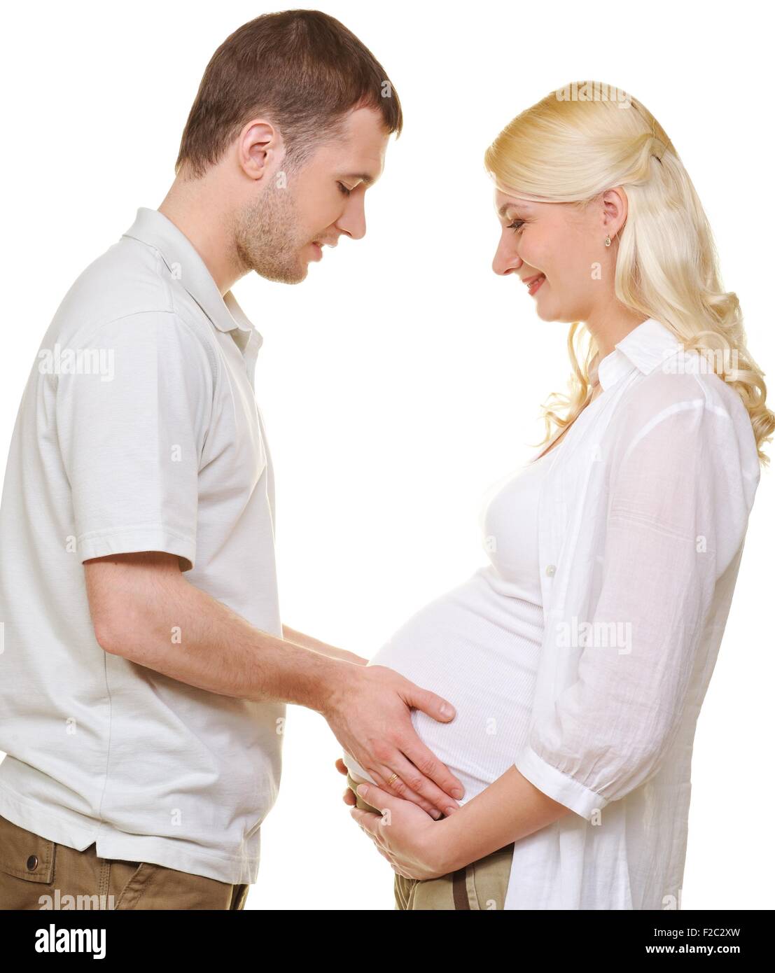 Beautiful couple expecting a baby Stock Photo - Alamy