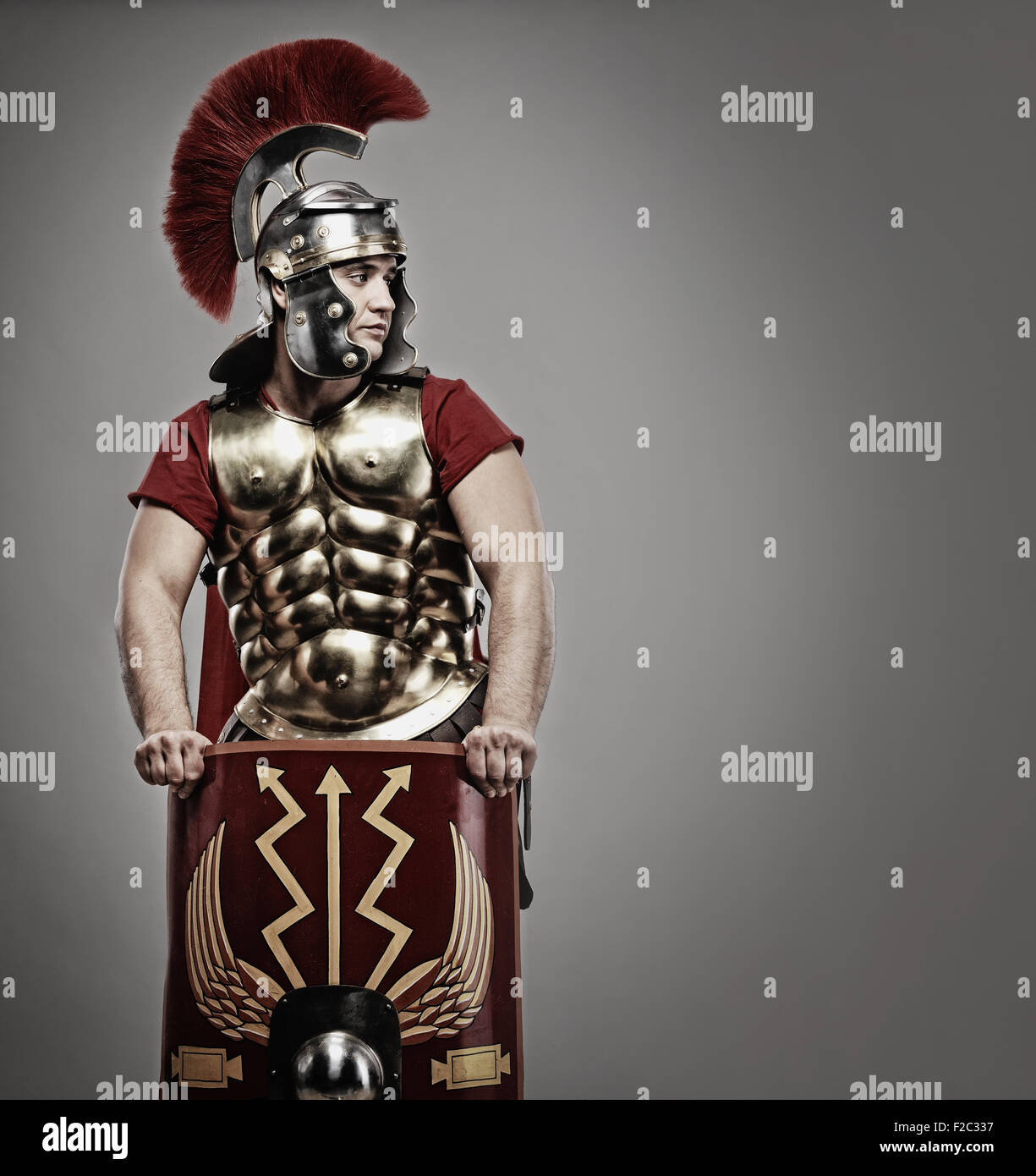 Portrait of a legionary soldier Stock Photo - Alamy