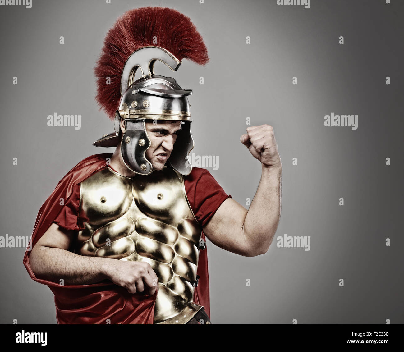 Legionary soldier ready for a war Stock Photo - Alamy